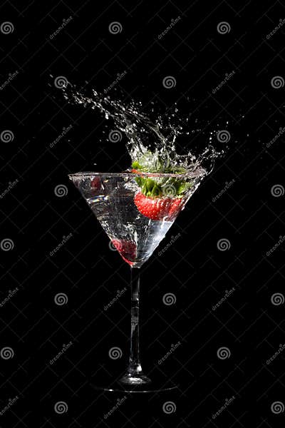 Splash cocktail strawberry stock image. Image of splash - 6321051