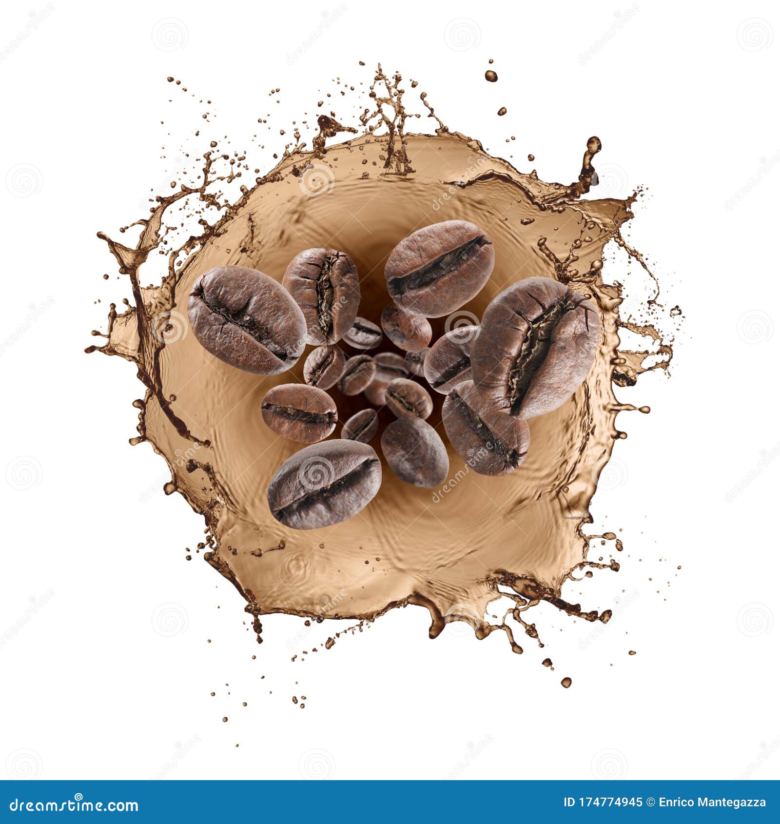 Splash coffee stock image. Image of mocha, caffeine - 174774945