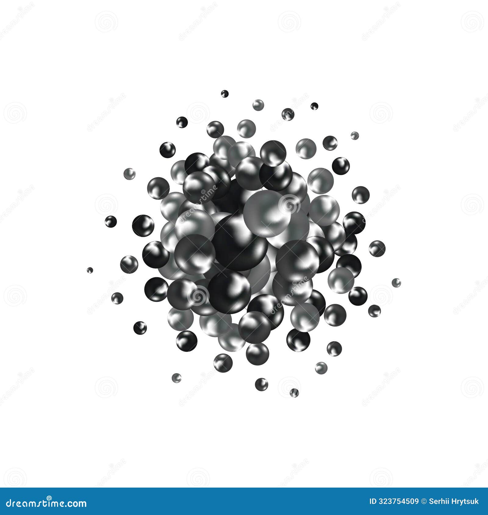 Splash of Color Balloons on a White Background. Design Stock ...