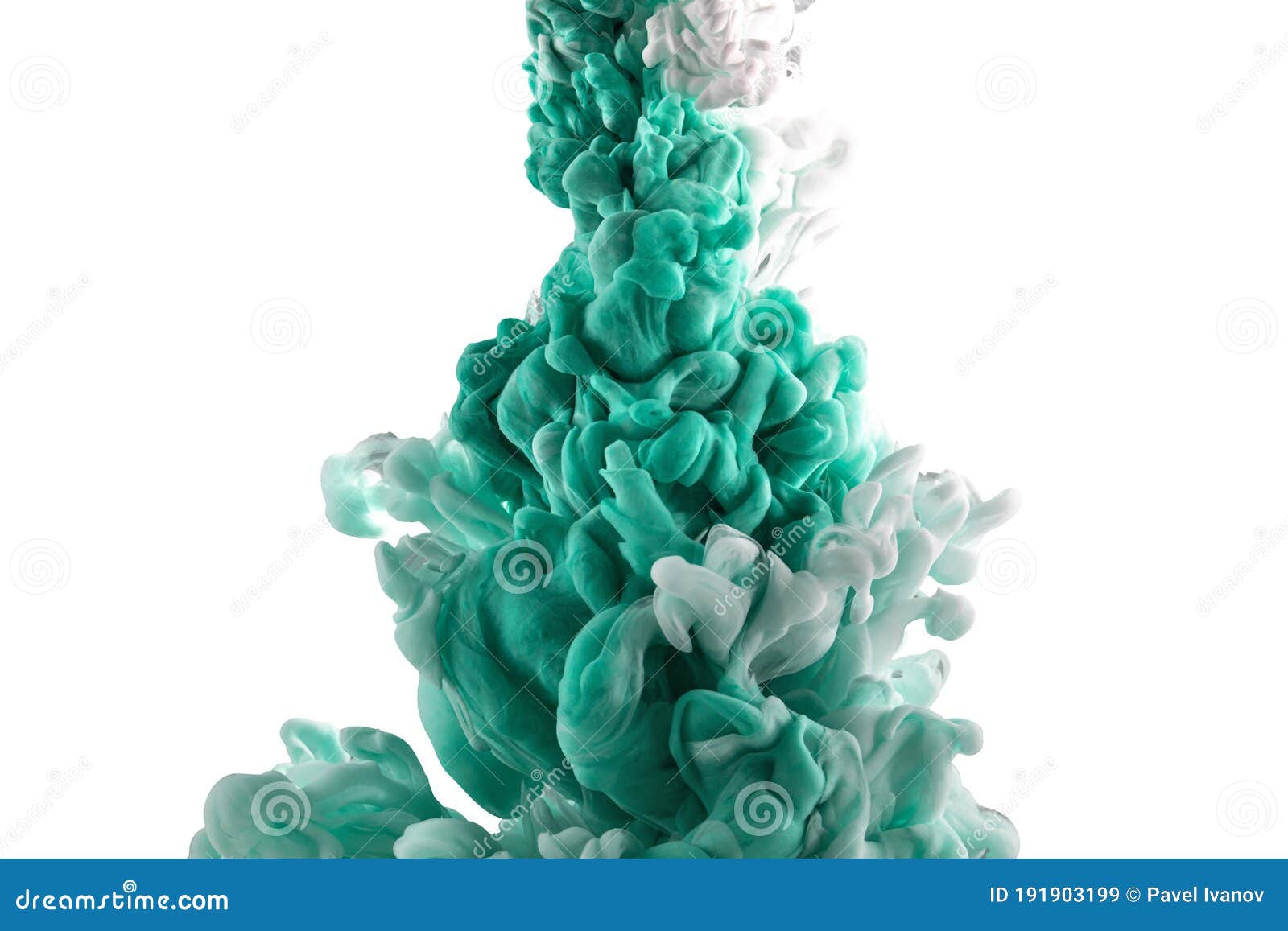 Splash of Color Ink Isolated on White. Abstract Background Stock Image ...