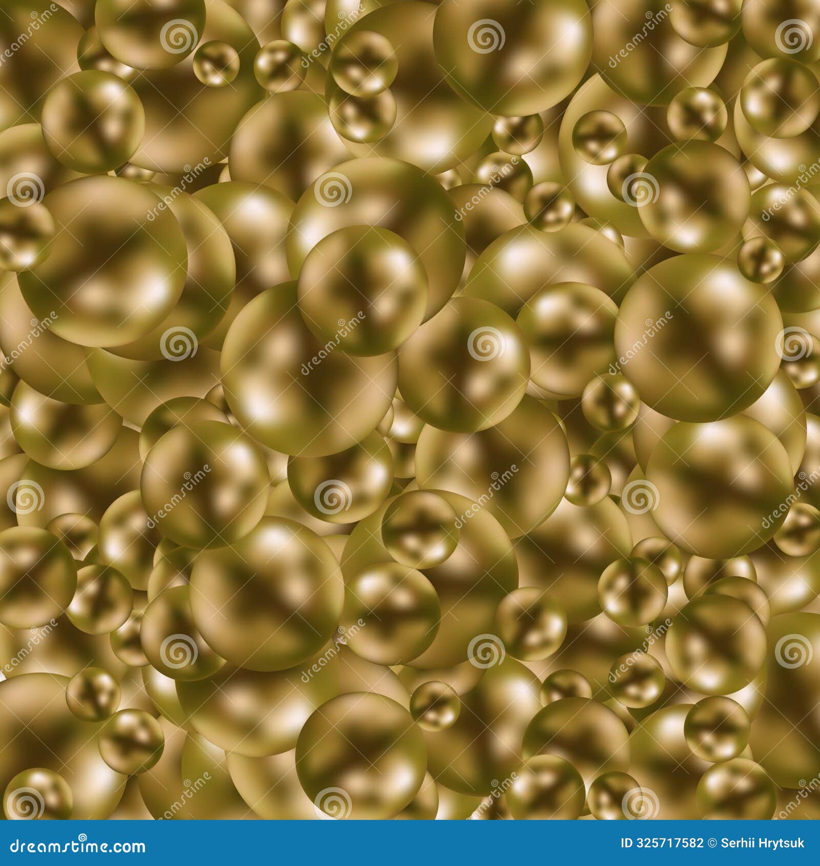 Splash of Colored Pearl Pearls. Festive Background. Round Gold Pearls ...