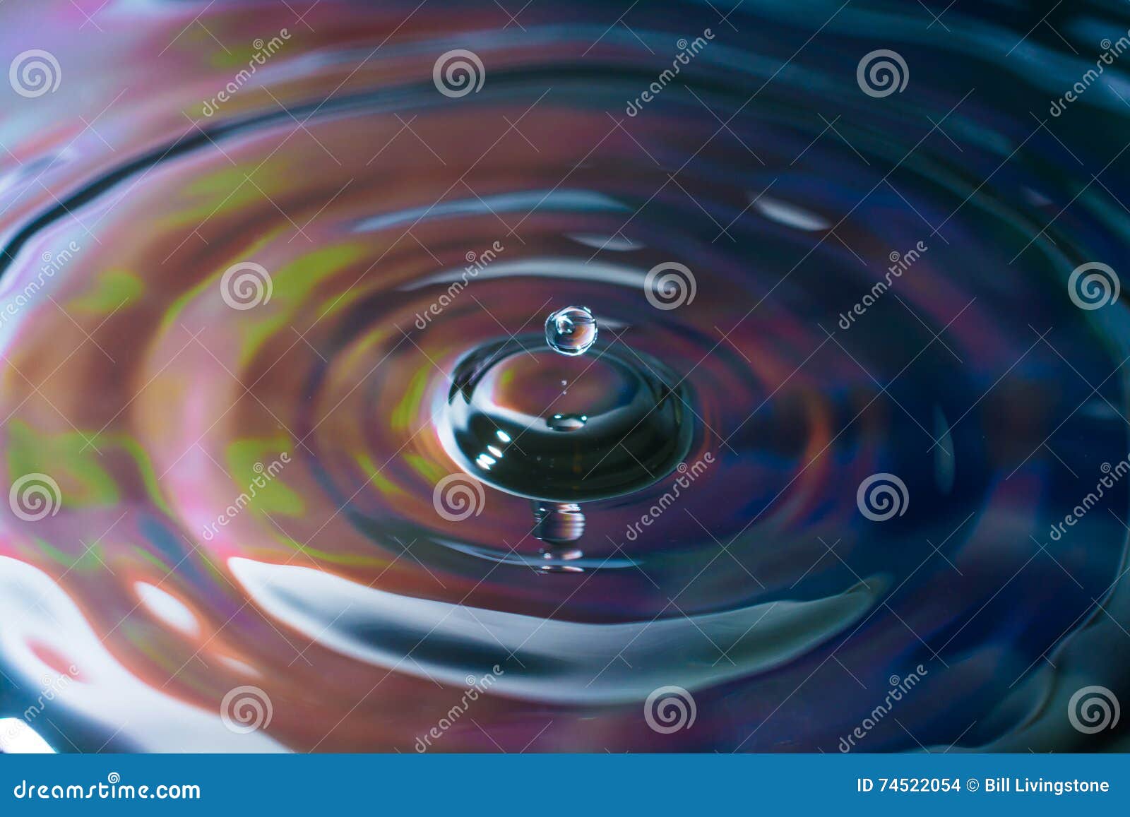 Splash of Colored Water with Small Droplet Seperate Stock Photo - Image ...