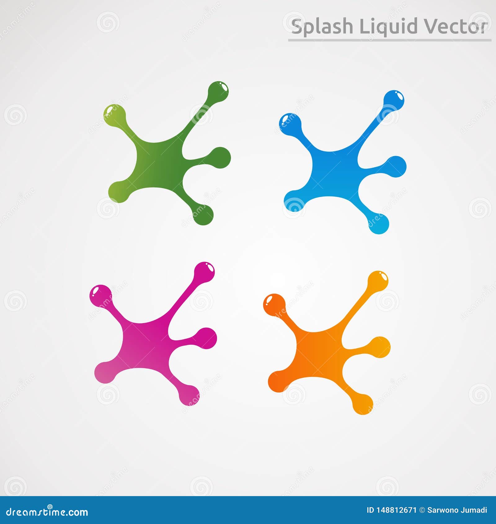 Splash Colorful Drop Vector Set, Icon, Element, and Template for ...