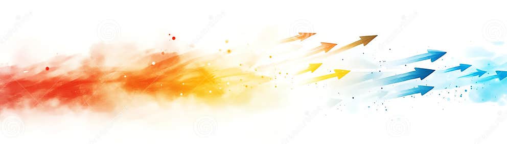 Splash of Colors with Dynamic Arrows, Representing Speed, Creativity ...