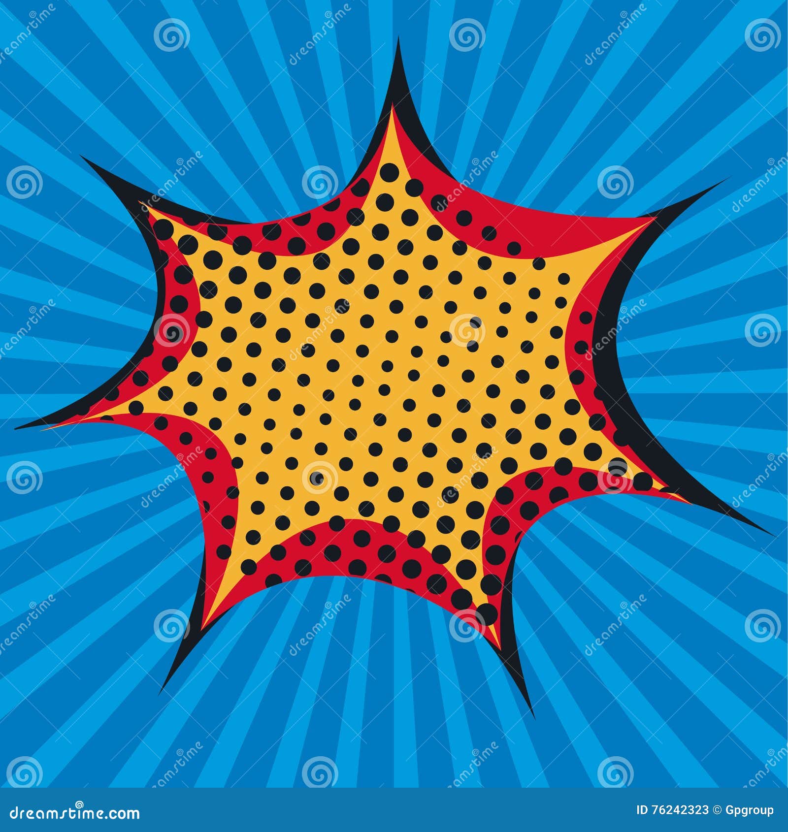 Splash comic icon stock vector. Illustration of glossy - 76242323