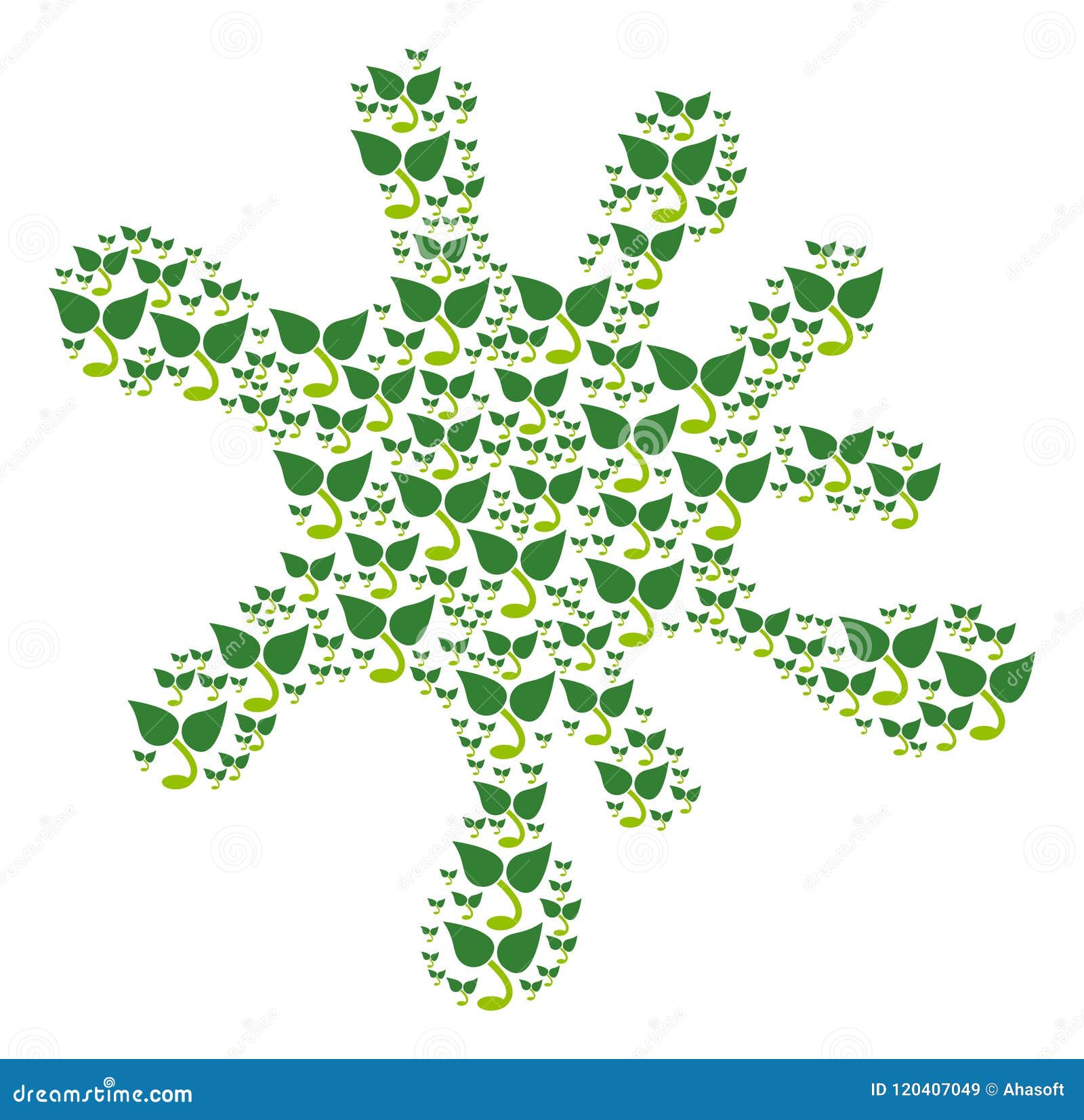 Splash Composition of Sprout Icons Stock Vector - Illustration of grass ...