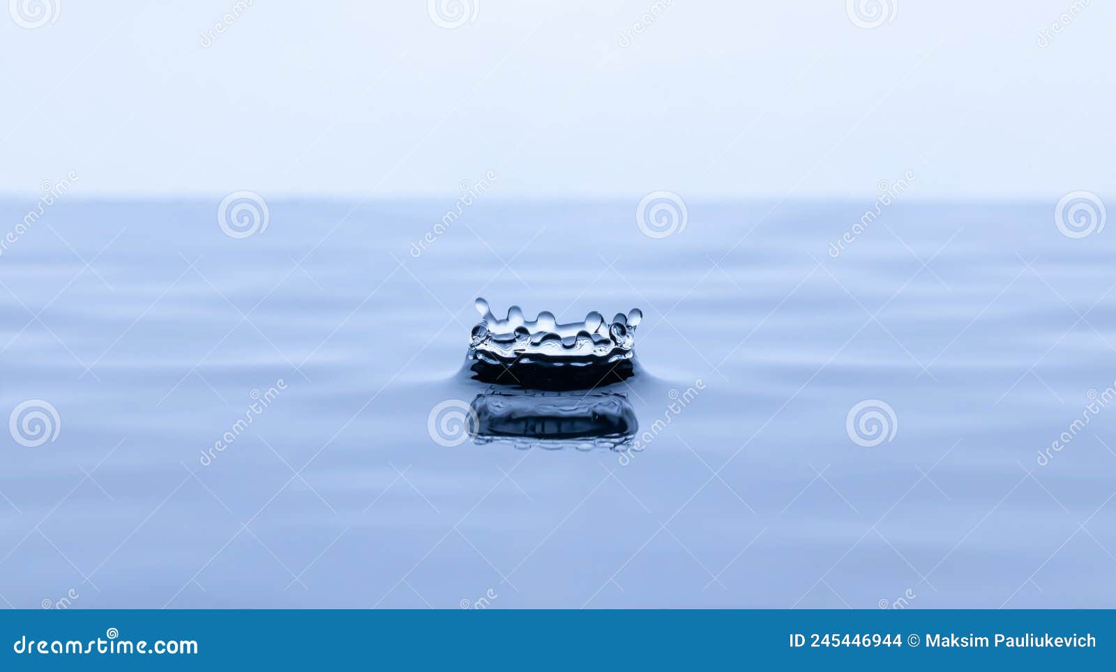 Splash and Crown on White Background Stock Photo - Image of movement ...