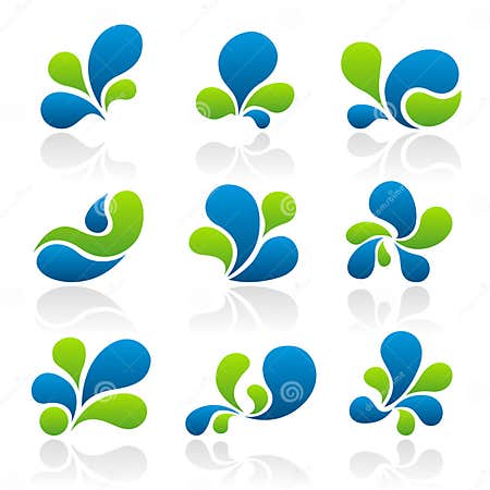 Splash design elements stock vector. Illustration of splash - 7625361