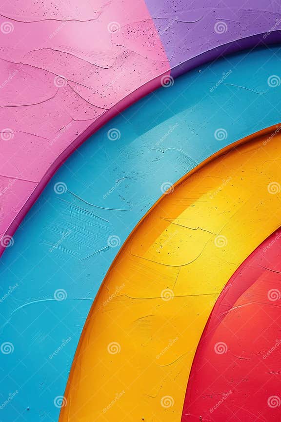 A Splash of Different Rainbow Colors. Background of Rainbow Colors ...