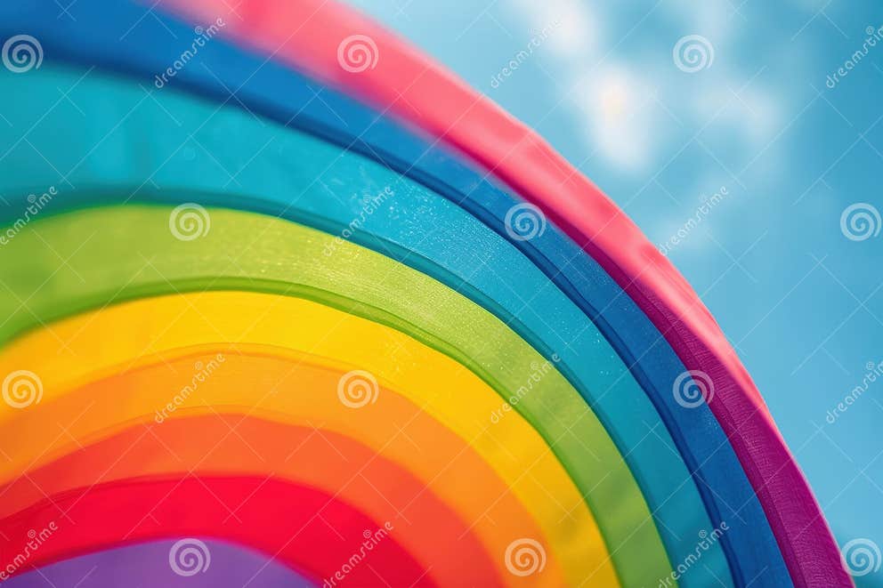 A Splash of Different Rainbow Colors. Background of Rainbow Colors ...