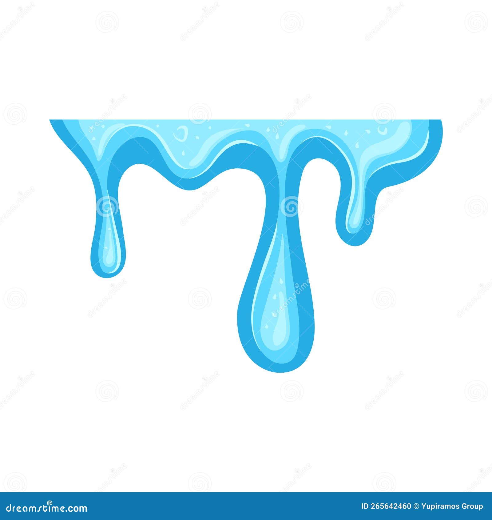 Splash do h2o isolado ilustração do vetor. Ilustração de azul - 265642460