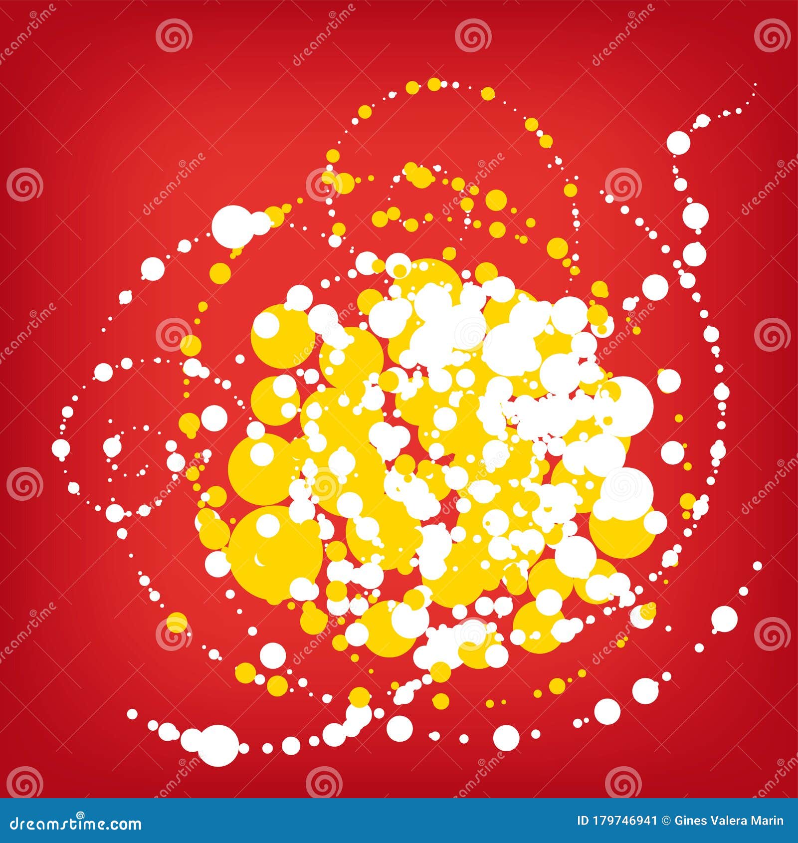 Splash Dots. Background with Drops in Circular Shapes Stock ...