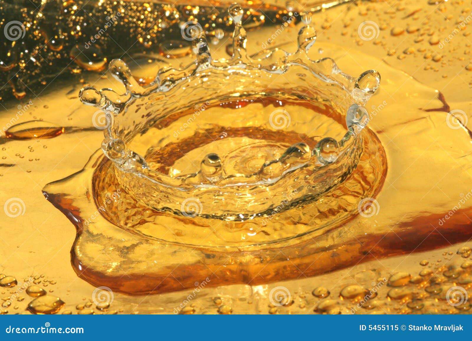 Splash from drop of water stock image. Image of beautiful - 5455115