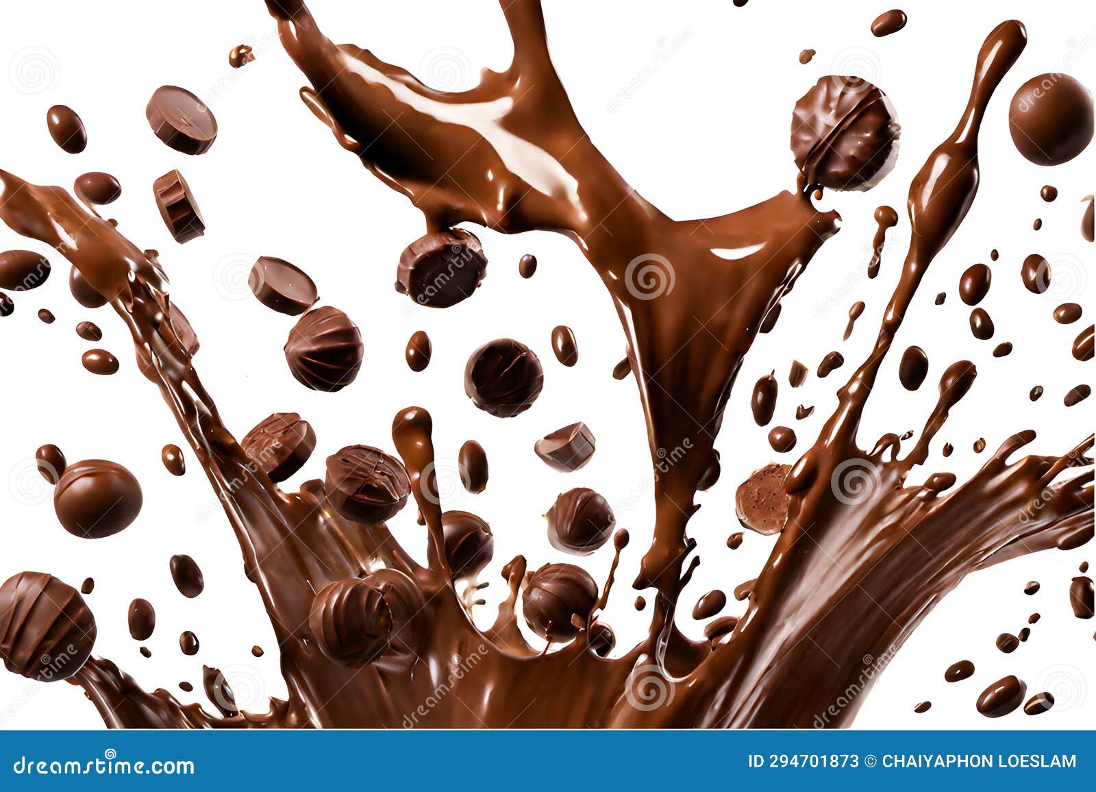 Splash Effect of Chocolate High Speed Stock Image - Image of melting ...