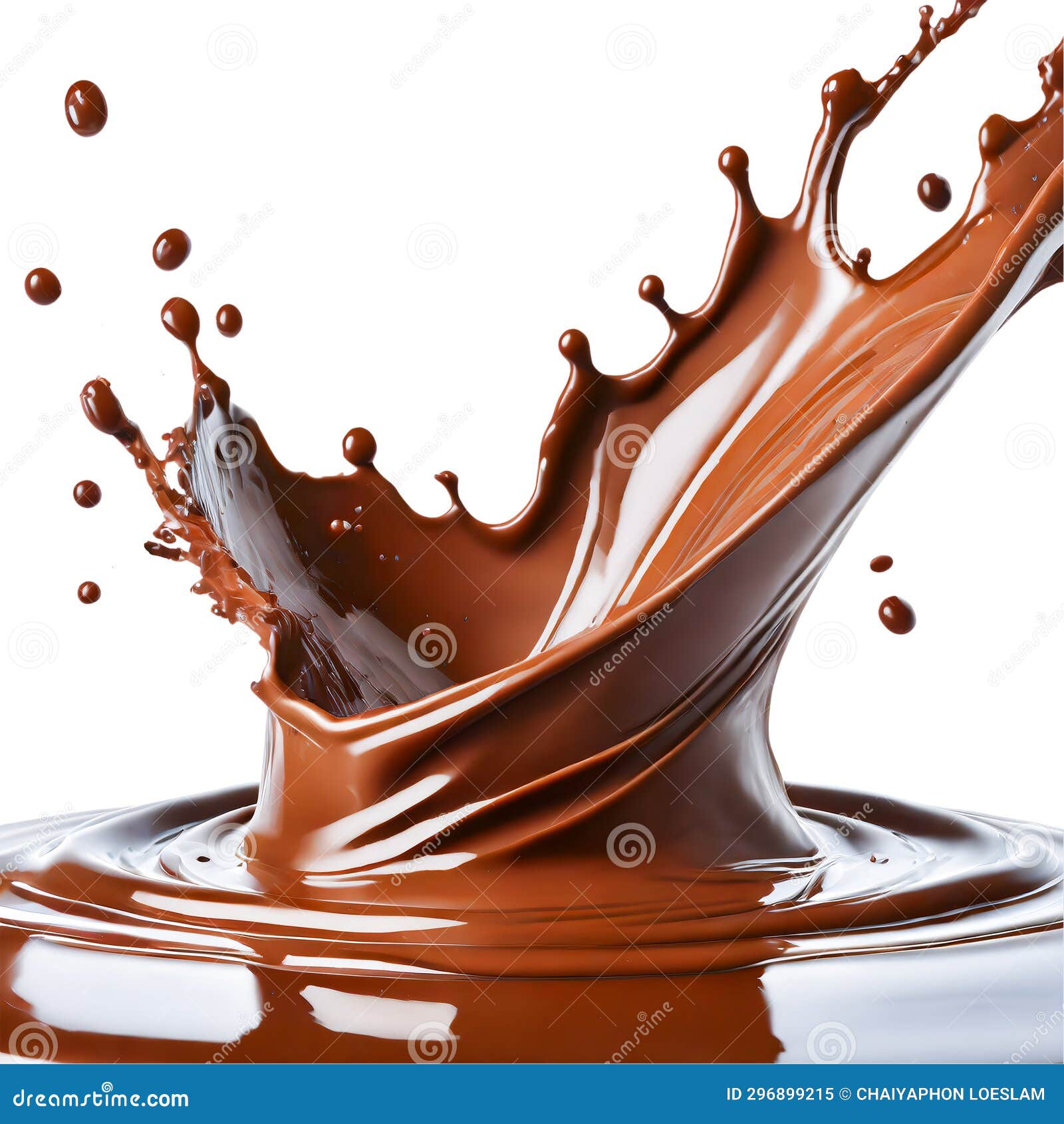 Splash Effect of Chocolate High Speed Stock Illustration - Illustration ...