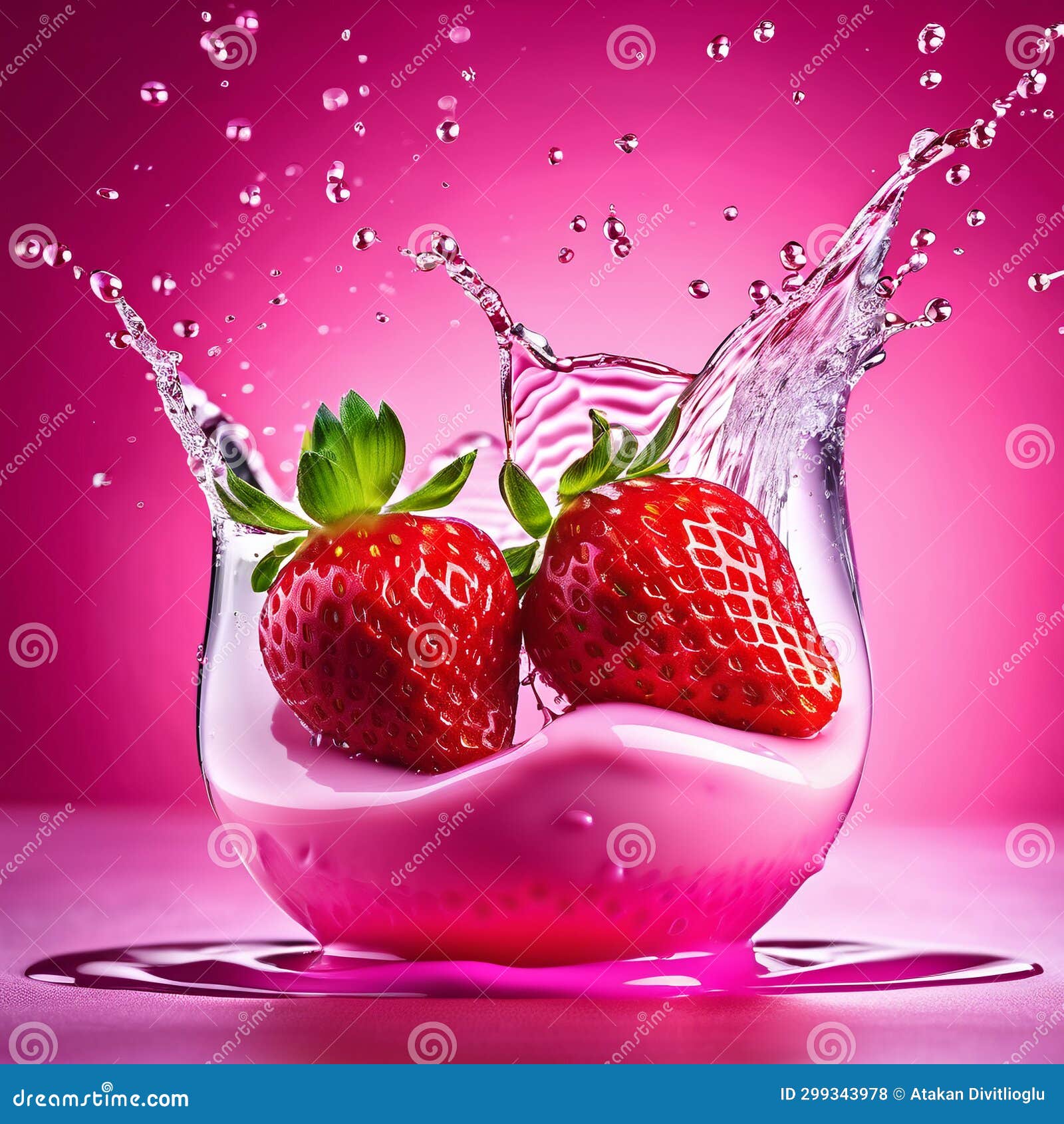 Splash of Flowers Falling into Water Stock Illustration - Illustration ...