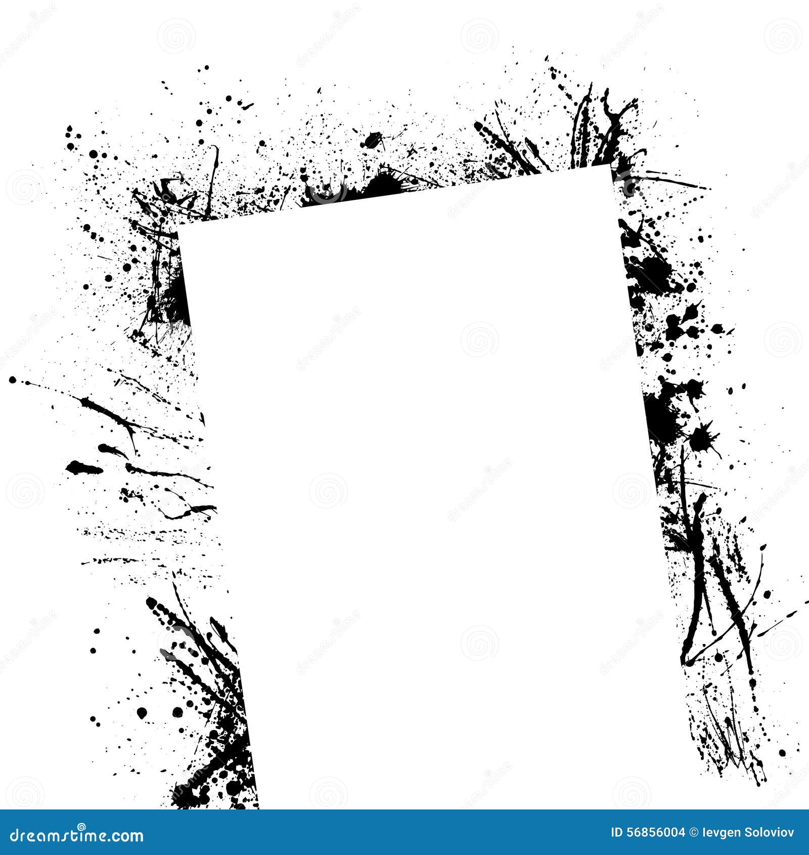 Splash frame background stock vector. Illustration of decoration - 56856004