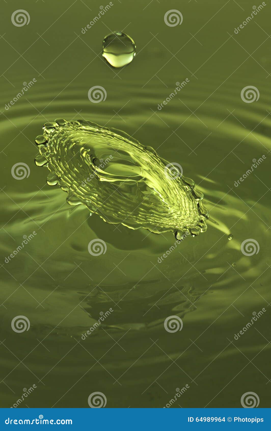 Splash of Green Water Drops Stock Photo - Image of splash, close: 64989964