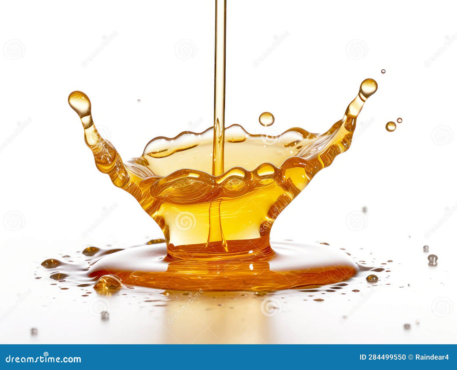 Splash of Honey Isolated on White Background Stock Photo - Image of ...