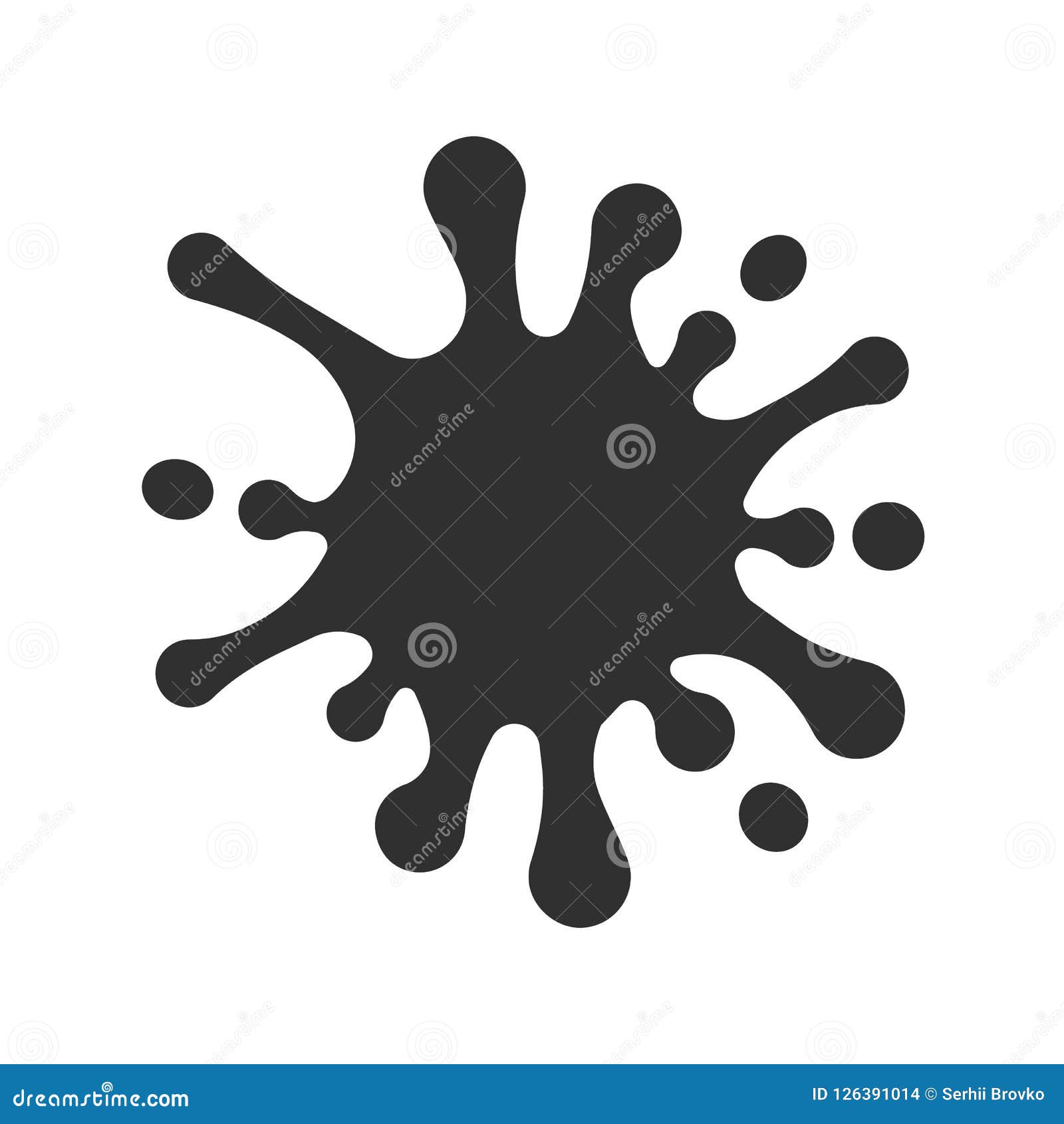 Splash Icon Isolated on White Background. Vector Illustration Stock ...