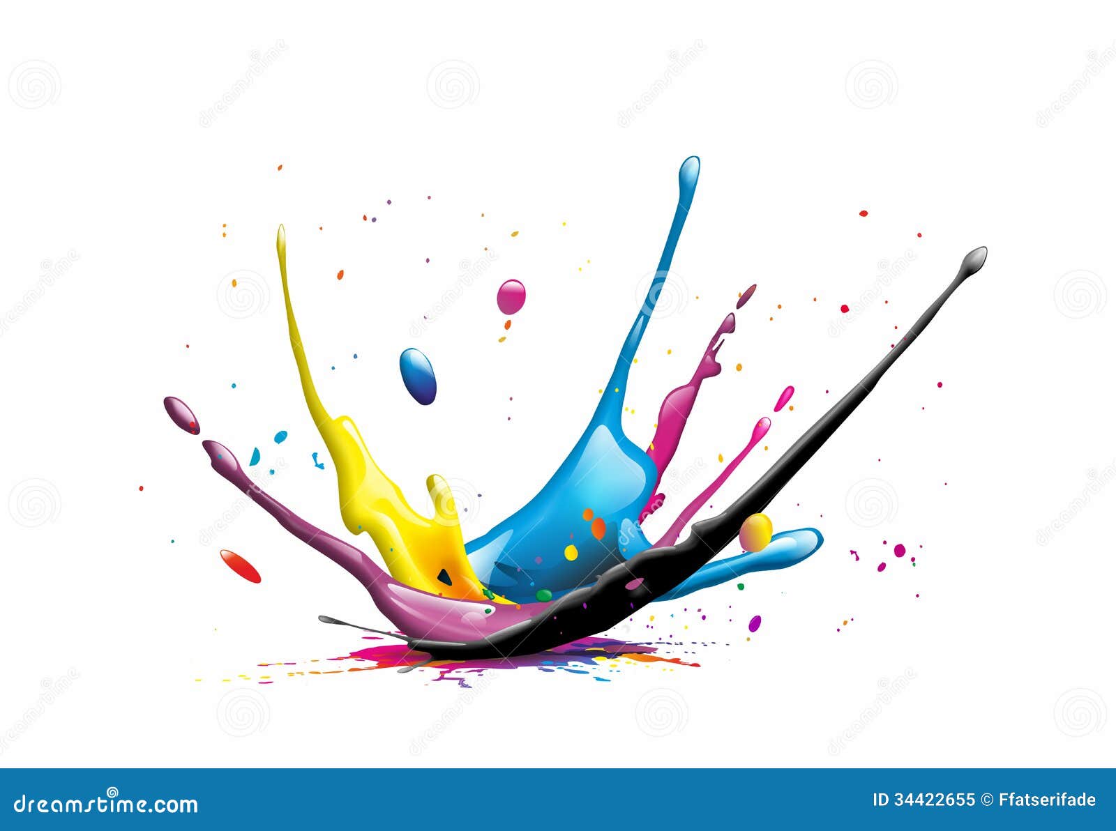 Splash stock illustration. Illustration of burst, kitsch - 34422655