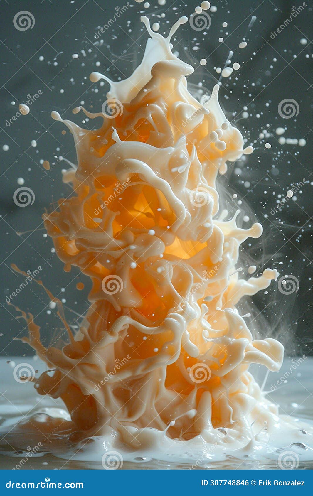 Splash-Ink Painting and Slow Shutter Stock Illustration - Illustration ...