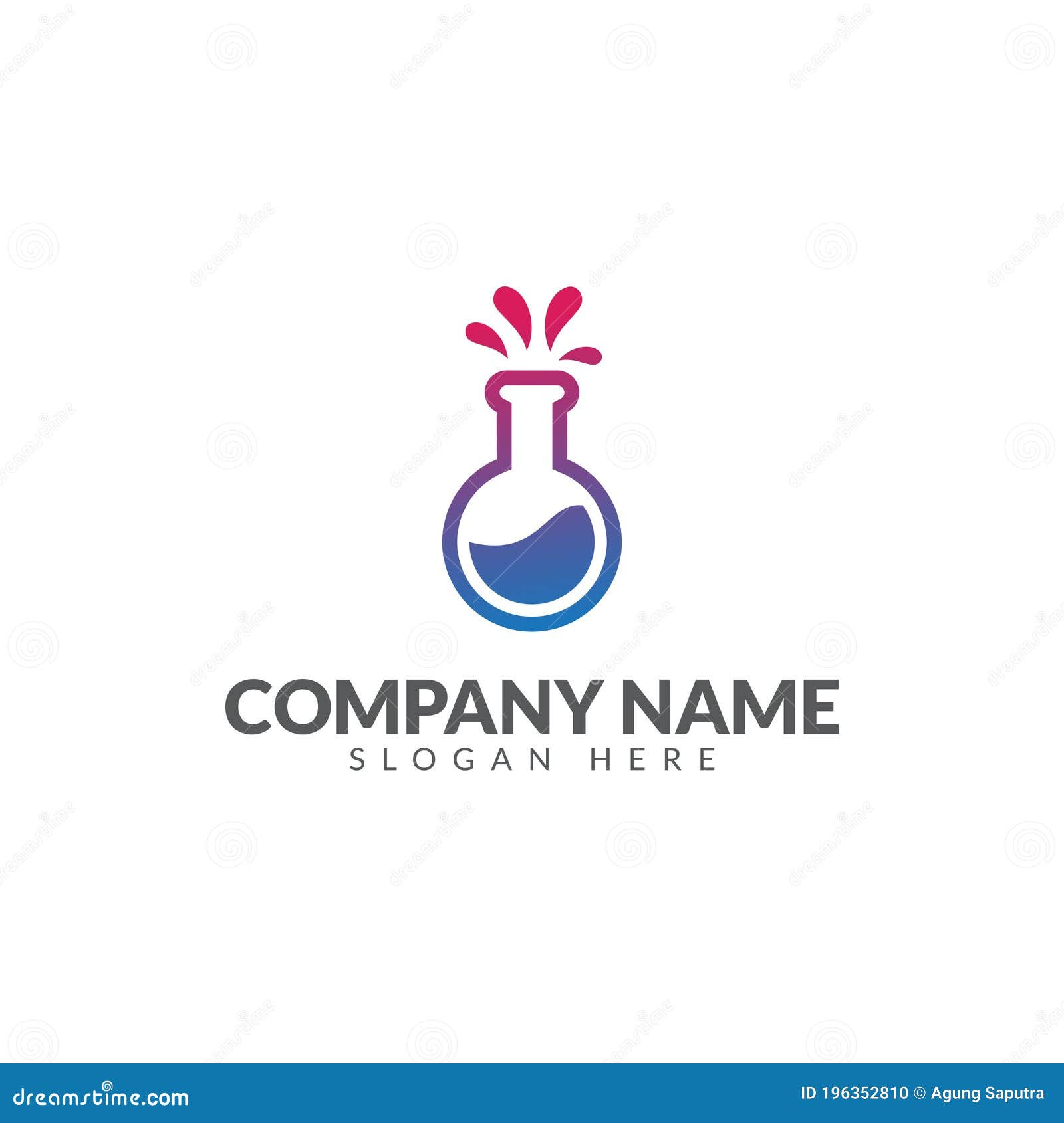 Splash lab logo design stock vector. Illustration of idea - 196352810