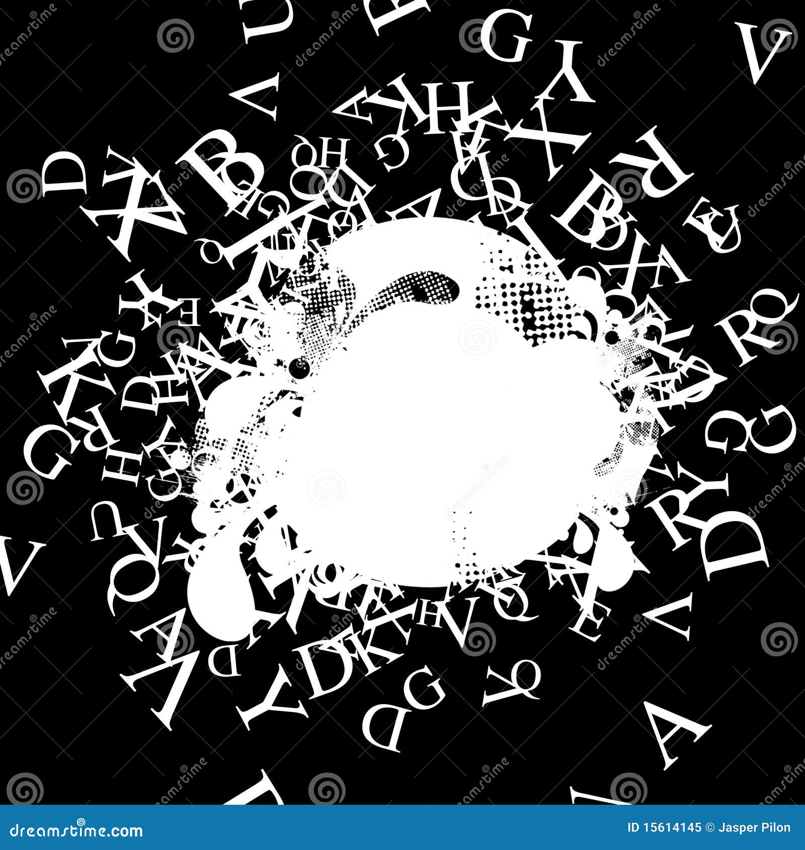 Splash letters stock illustration. Illustration of font - 15614145