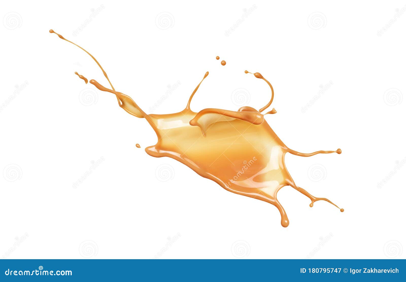 Splash of liquid caramel stock illustration. Illustration of wave ...