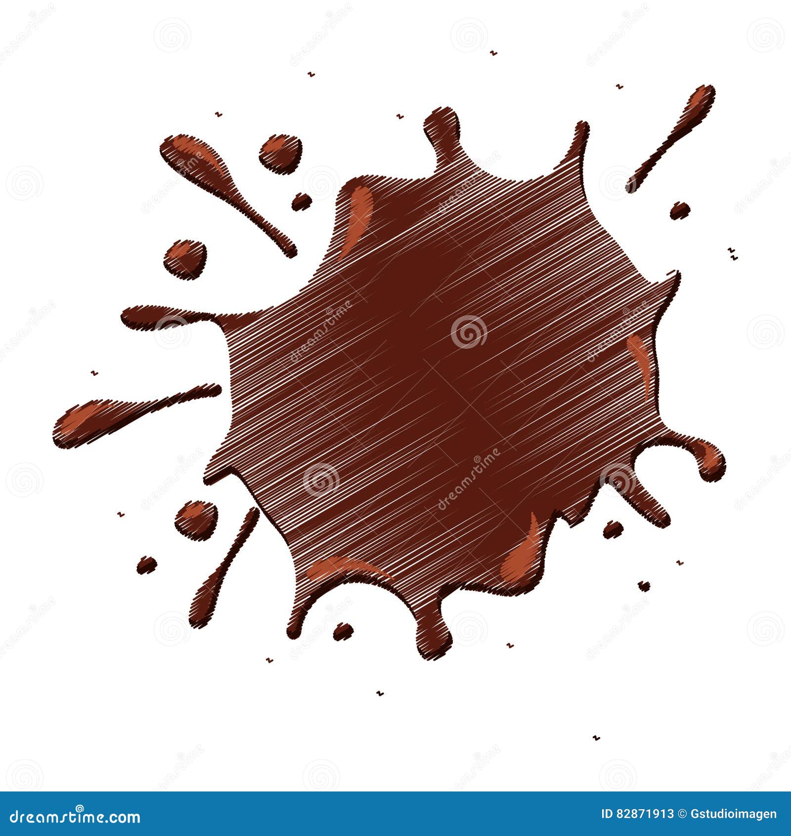 Splash Liquid Isolated Icon Stock Illustration - Illustration of paint ...
