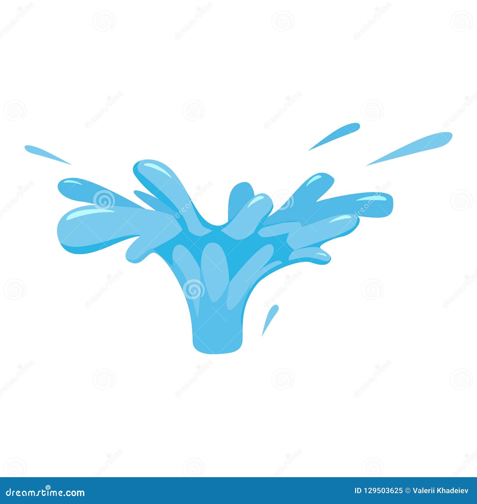 Water Splash Cartoon
