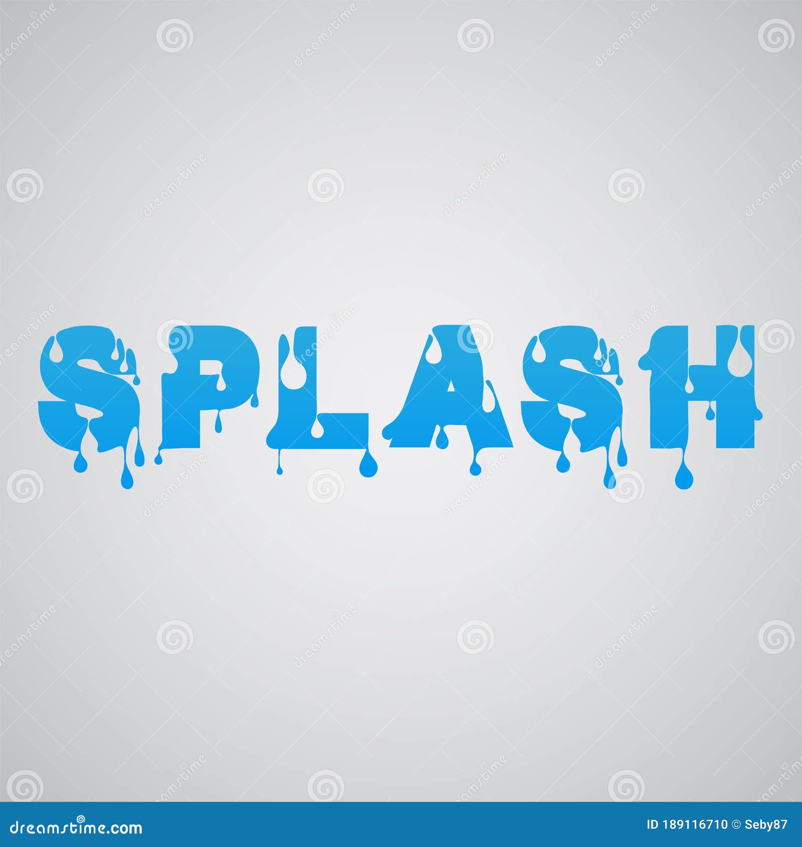 `Splash` Made from Flow Font, Vector, High Quality Graphic Design ...