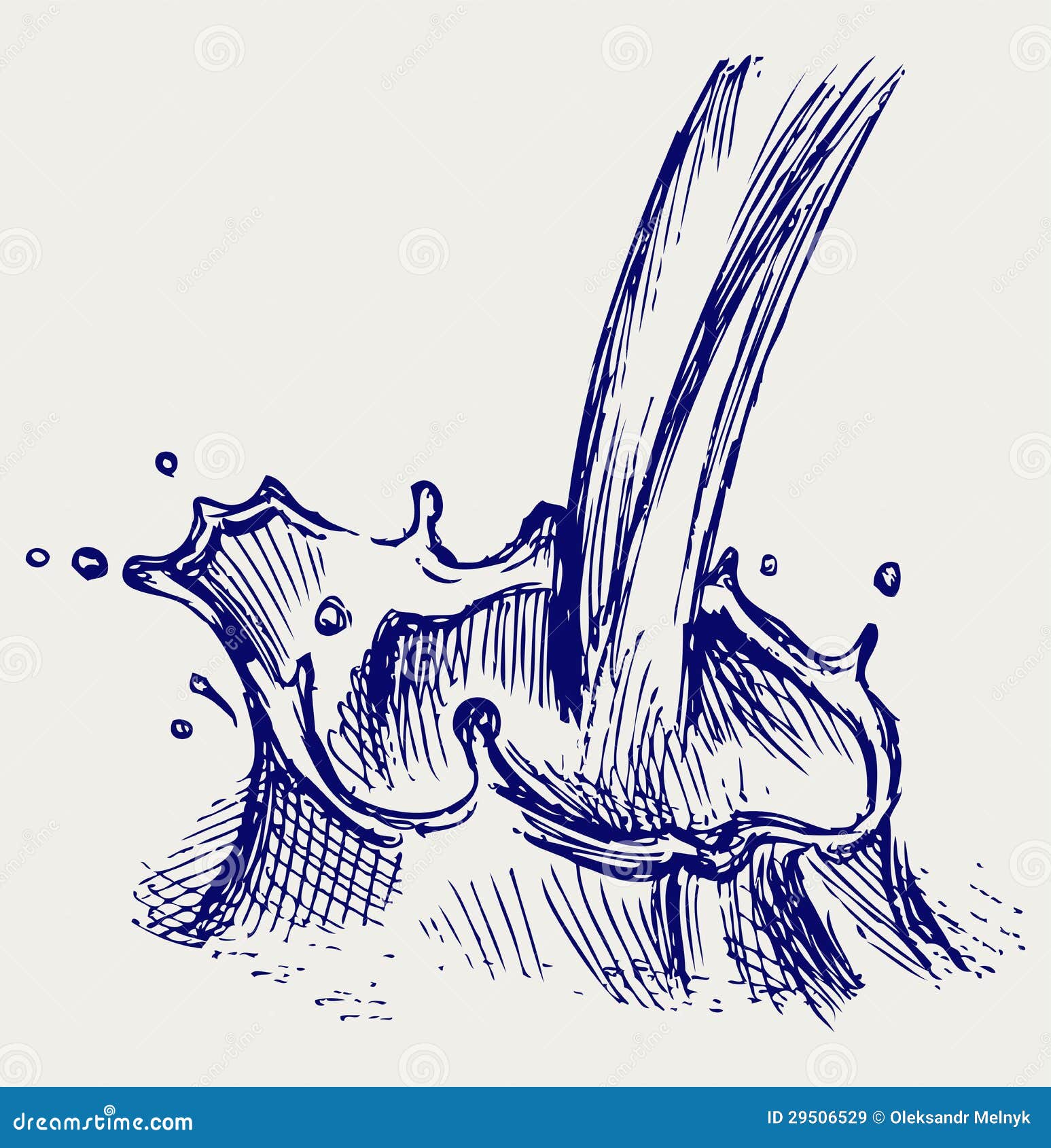 Splash of milk stock vector. Illustration of doodle, pencil - 29506529