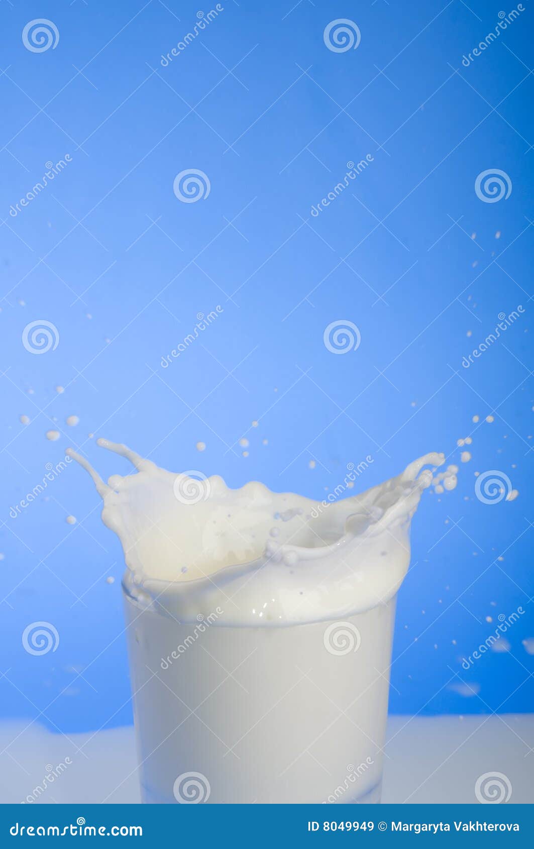 Splash of milk stock image. Image of glass, closeup, liquid - 8049949