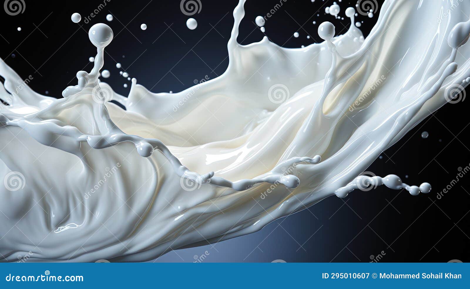 Splash of Milk or Cream Isolated on Selective Focuse White Background ...