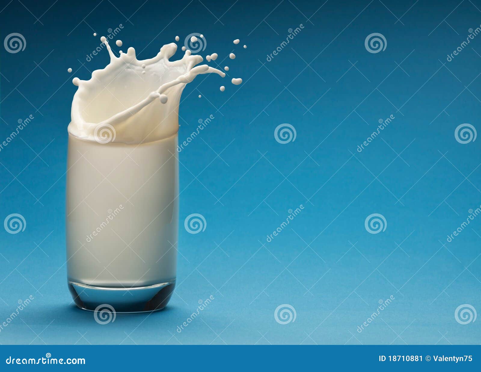 Splash of Milk from the Glass Stock Image - Image of dairy, pouring ...