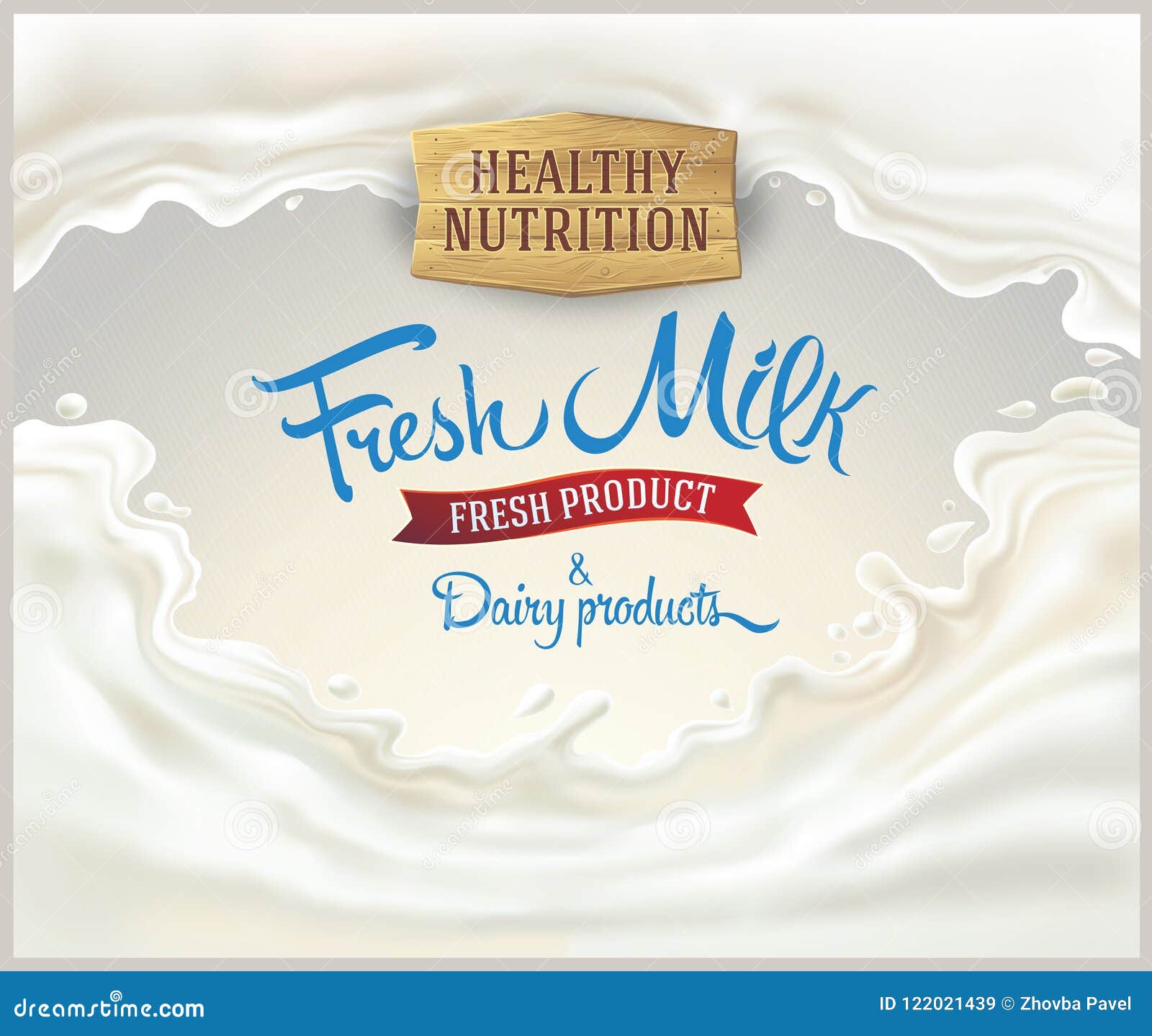 Design Elements for Label of Dairy Products Stock Vector - Illustration ...