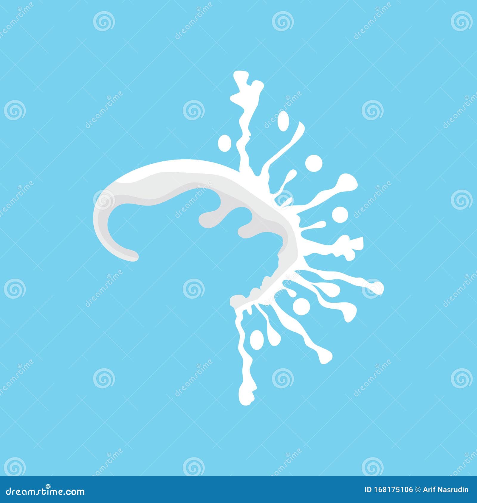 Splash MILK Vector Illustration Background Design Template Stock ...