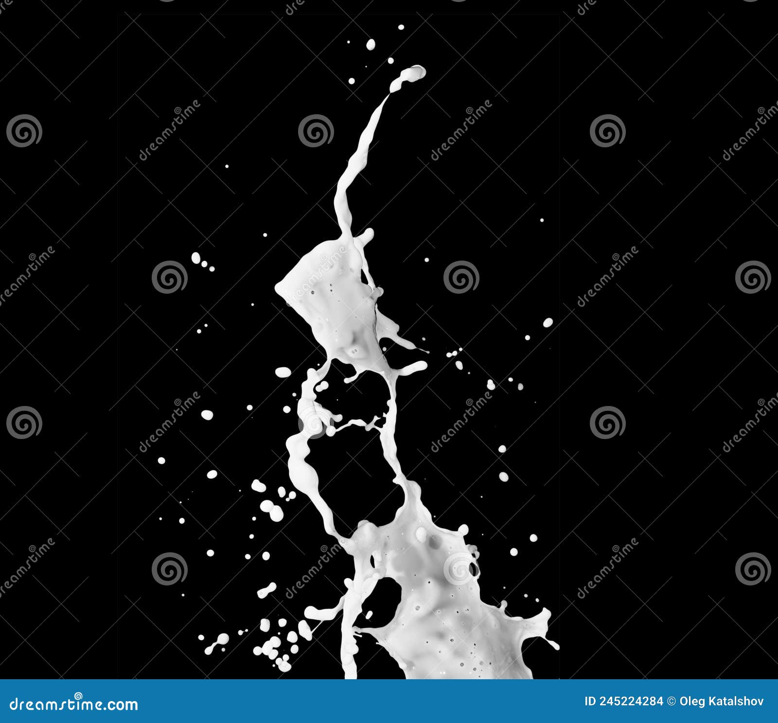 A Splash of Milkshake. a Set of Isolated Dairy Stock Illustration ...