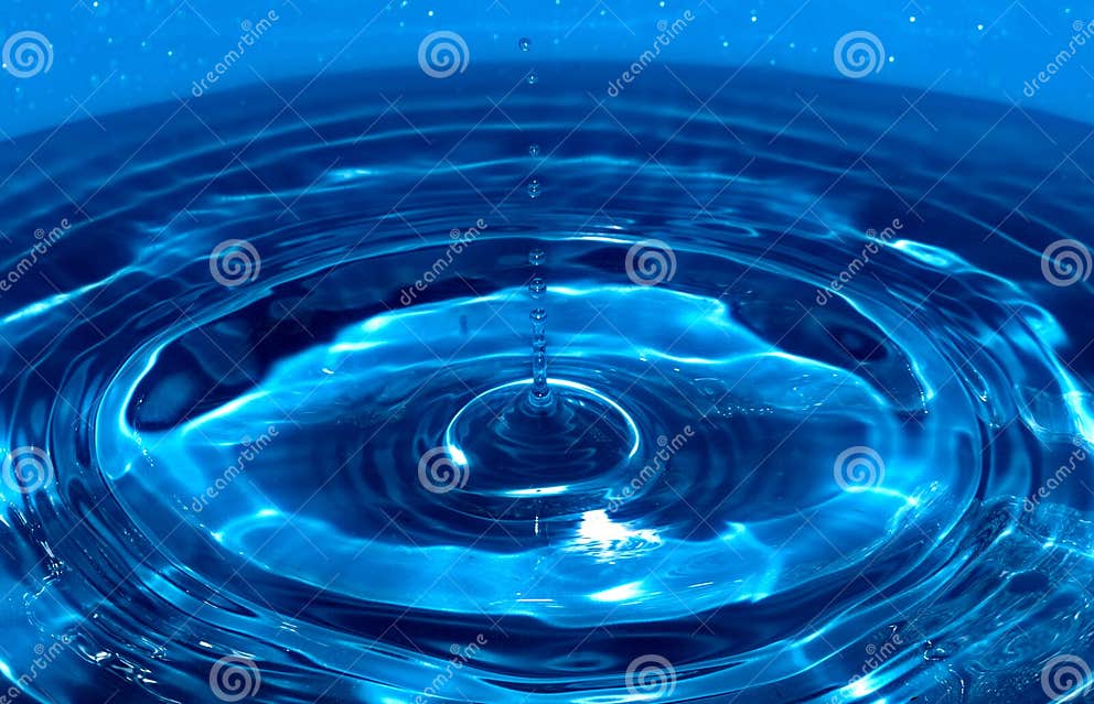 Splash with Multiple Water Drops Stock Photo - Image of abstract, cool ...