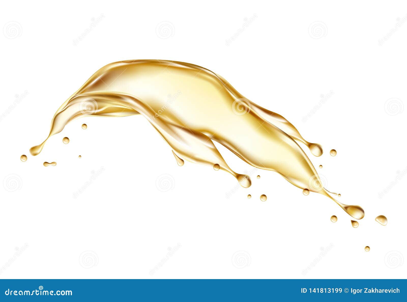 Splash of oil stock vector. Illustration of energy, orange - 141813199