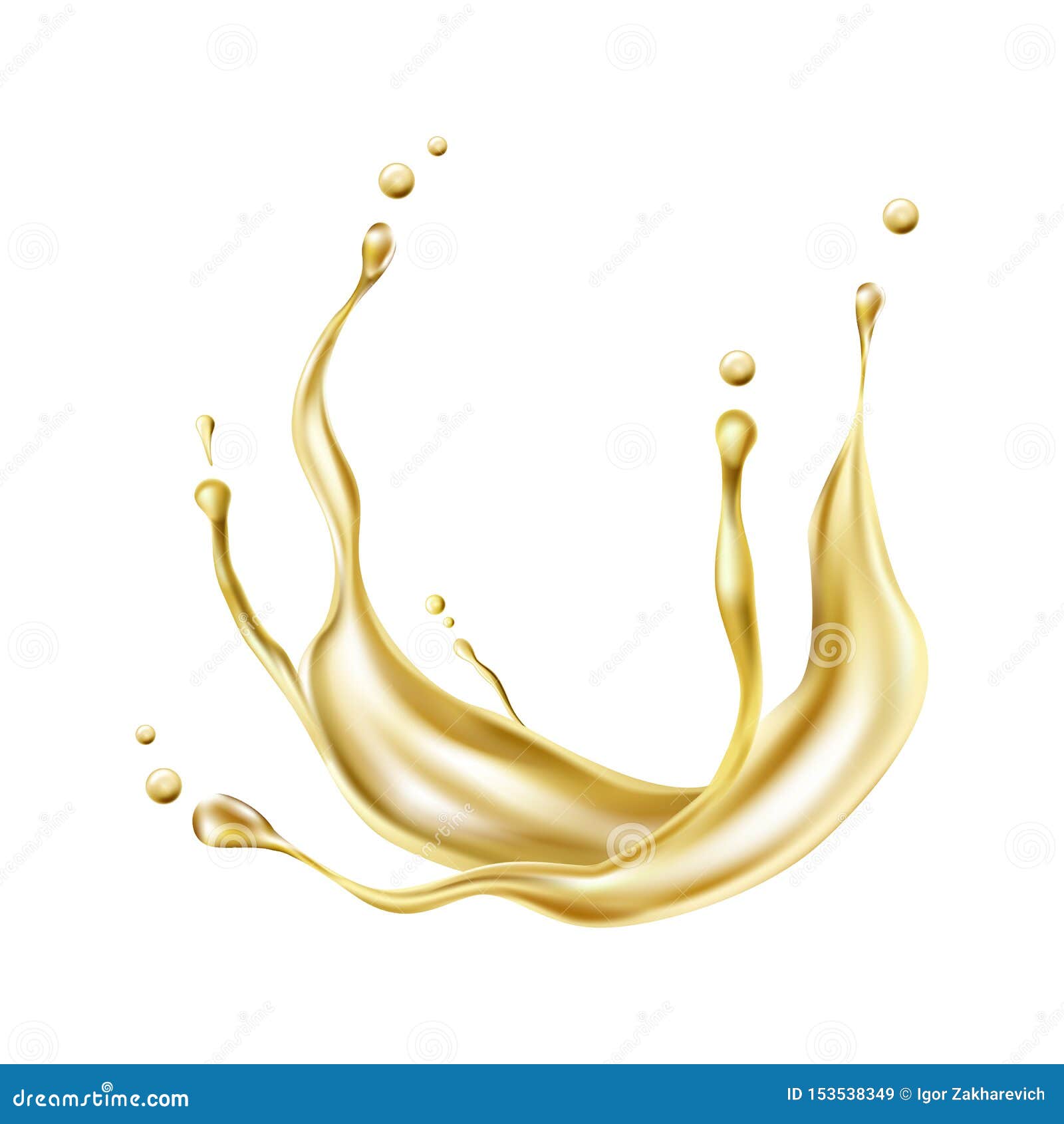 Splash of oil. stock vector. Illustration of flight - 153538349