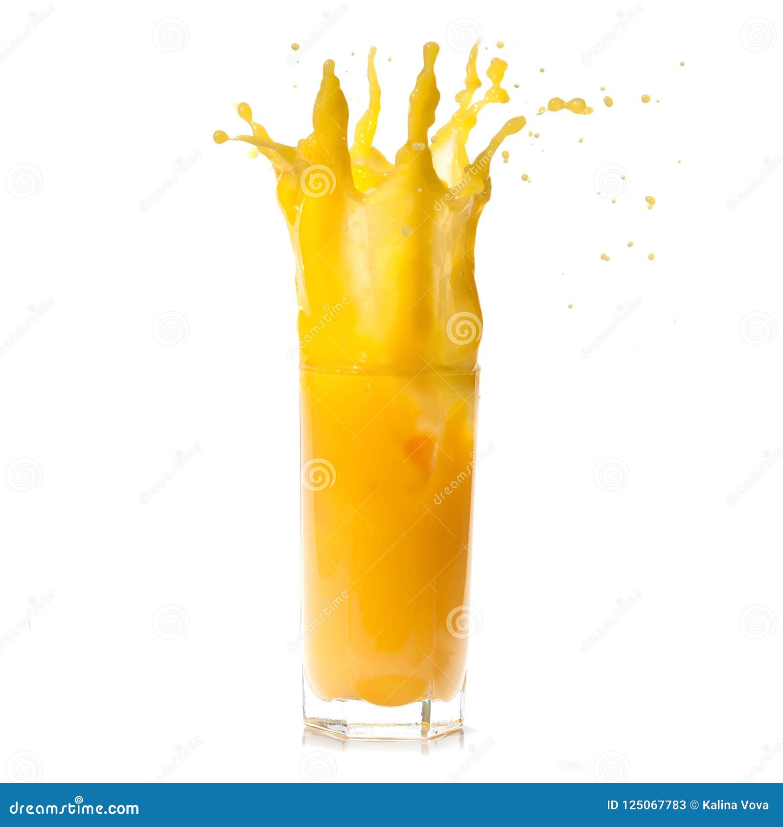 Splash of orange juice stock image. Image of healthy - 125067783