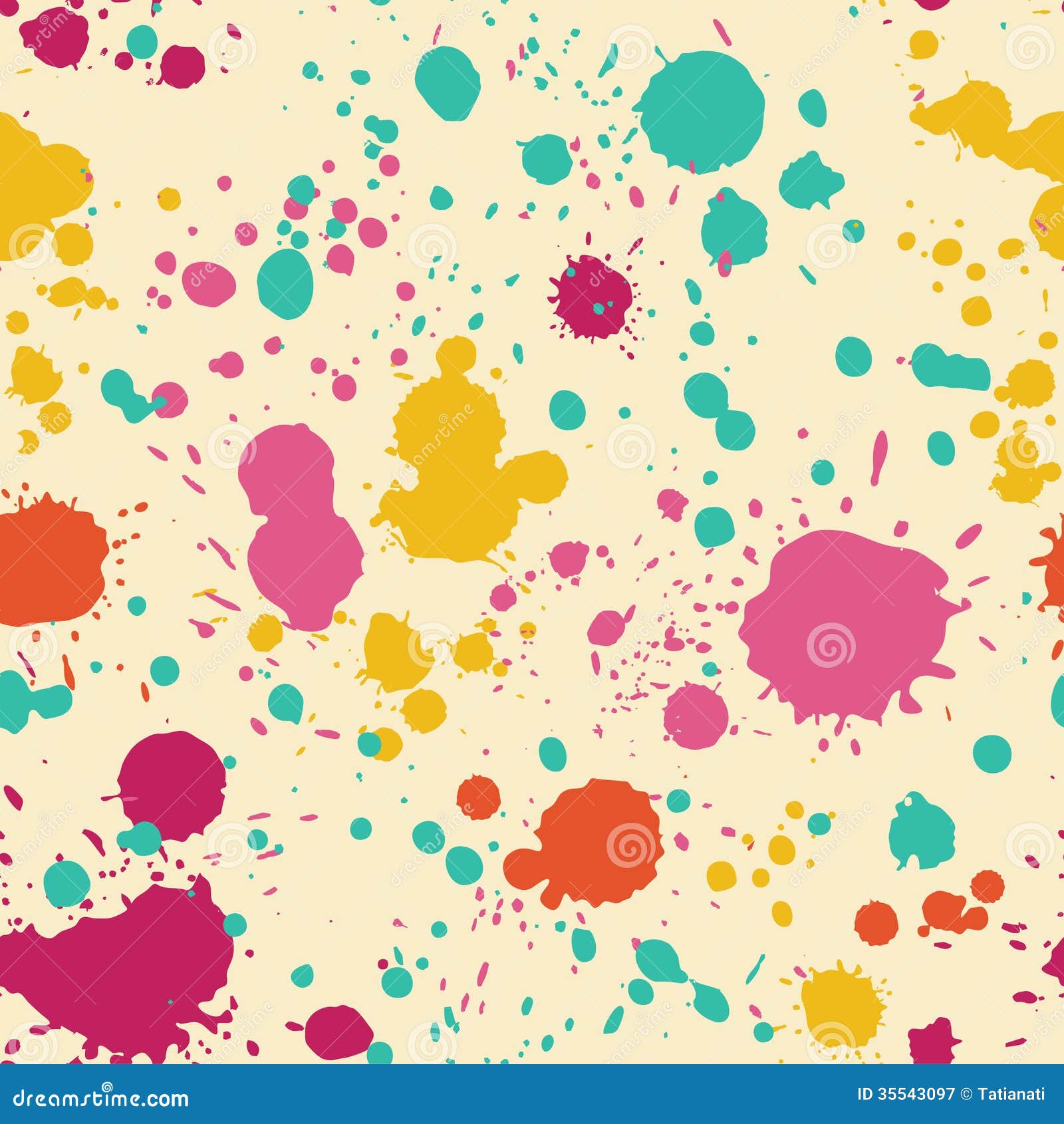 Splash pattern stock vector. Illustration of colorful - 35543097