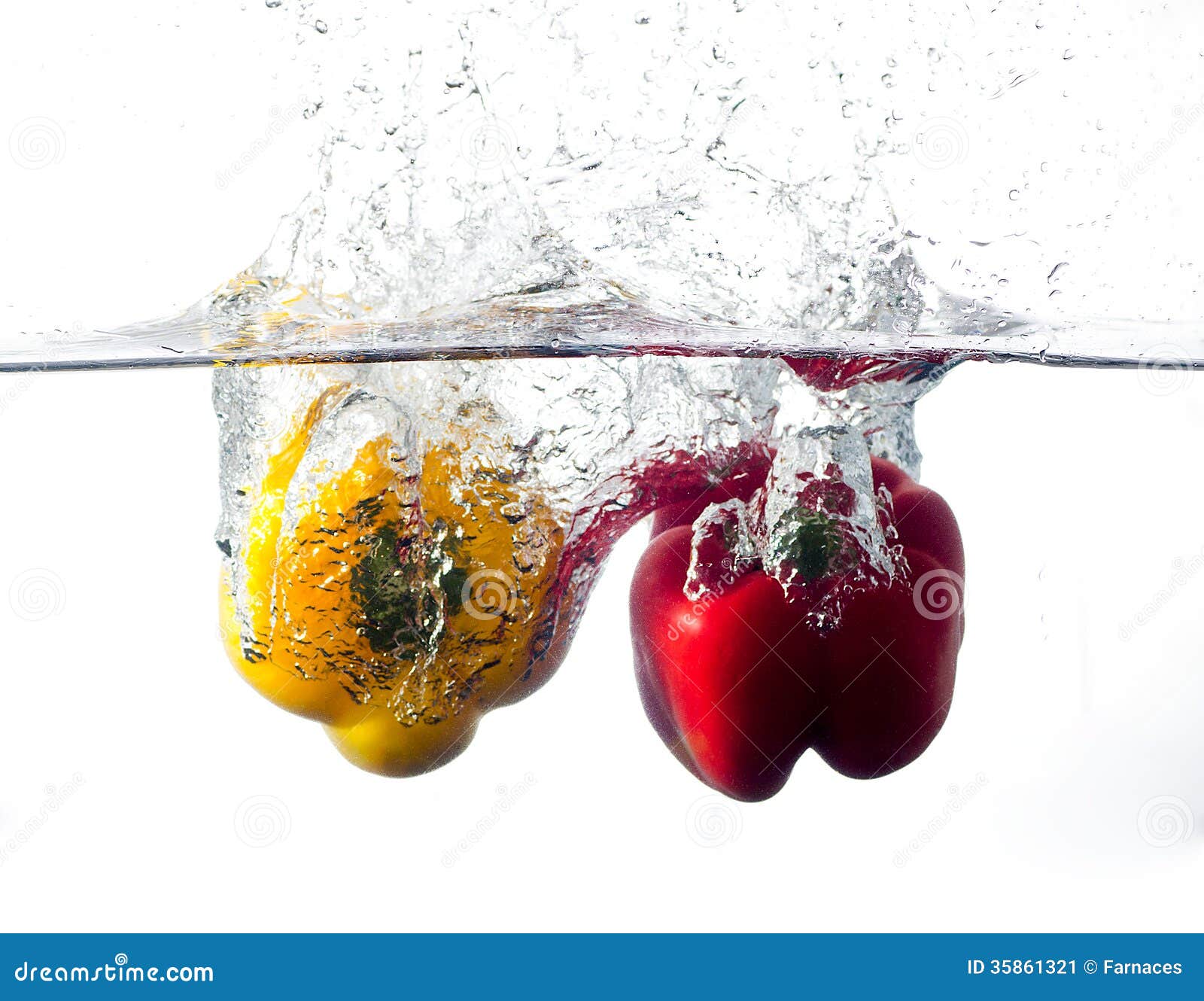 Splash peppers stock image. Image of health, drop, nature - 35861321