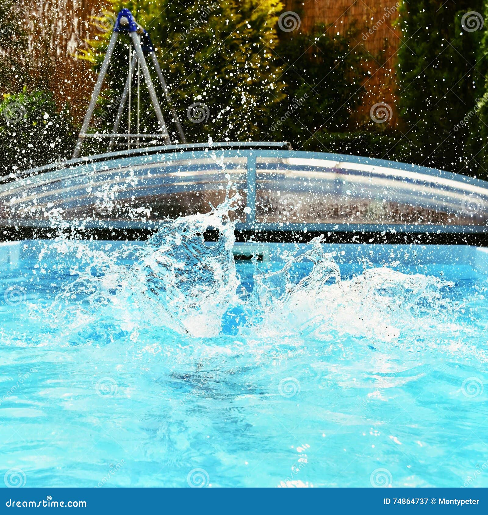 Pool Splash Background