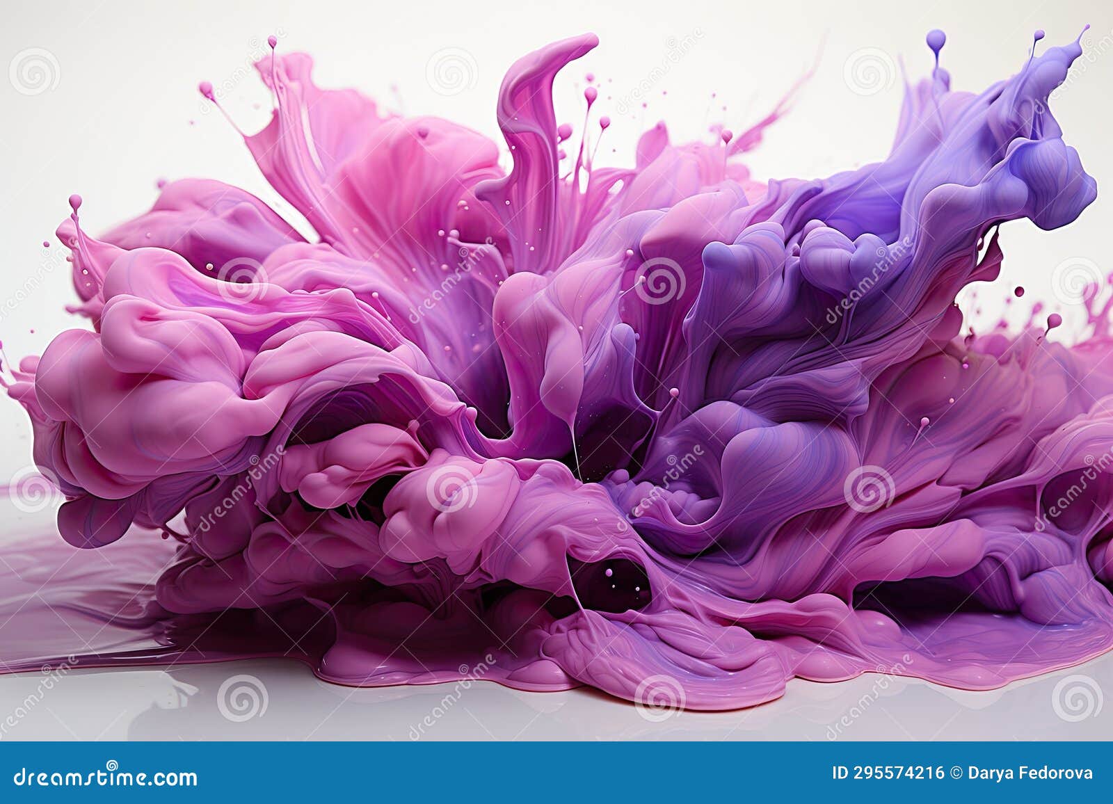 Splash of Purple Liquid on Light Background. Stock Illustration ...