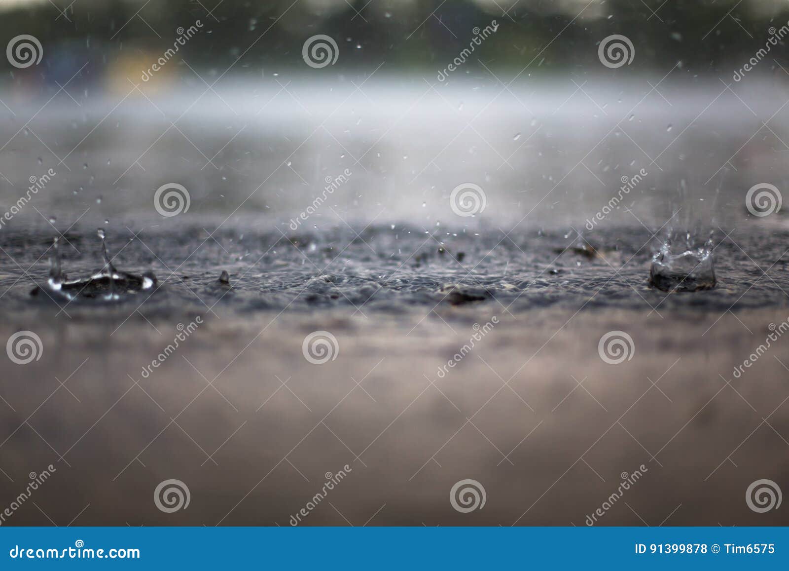 Splash of a Raindrop stock photo. Image of summer, spring - 91399878