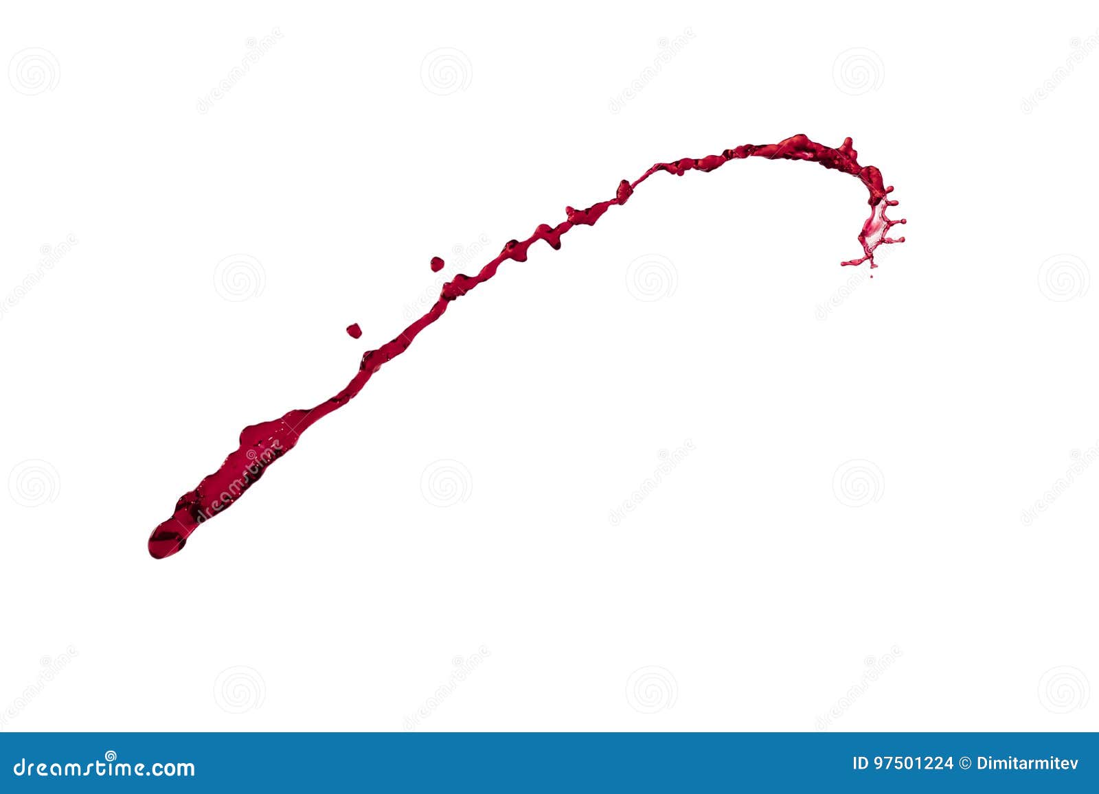 Splash Red Color Isolated on White Background Stock Photo - Image of ...