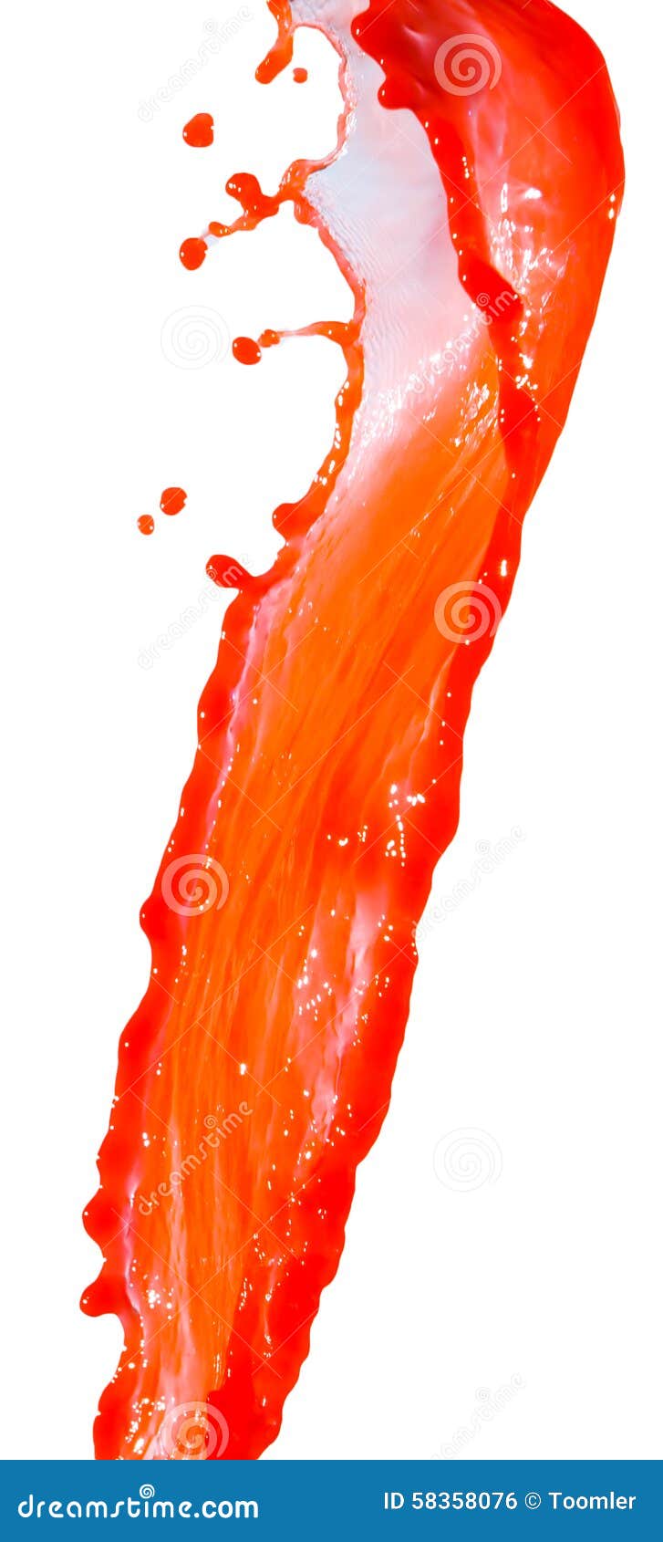 Splash of red paint stock photo. Image of bubble, fresh - 58358076